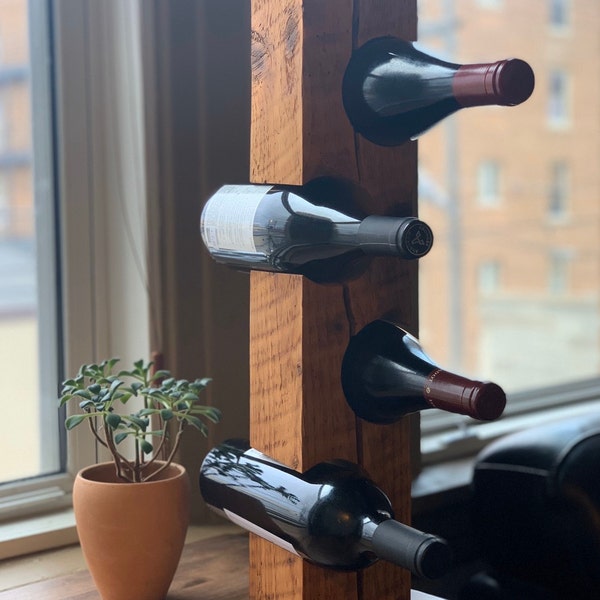Custom Tabletop Wine Rack From Solid Cherry Wood, Hard Wood With Welded ...