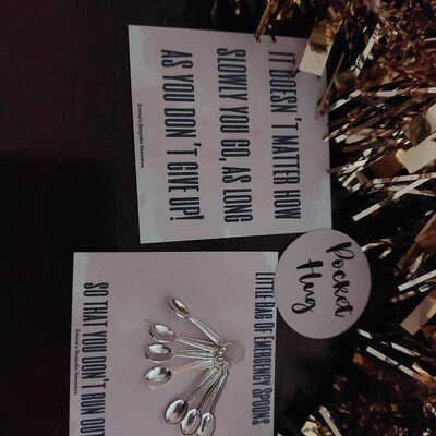 Little Bag of Emergency Spoons Chronic Illness Spoonie Gift Invisible ...