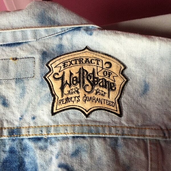 Wolfsbane Extract, Label Patch! Custom Made! - Etsy