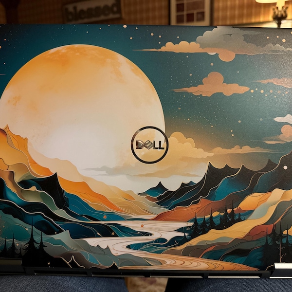 Custom Laptop Skins Dell Accessories Vinyl Decals Personalization Gift ...