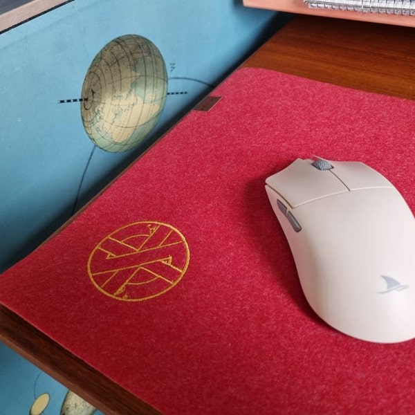 Felt Desk Mat Green, Custom Size Desk Pad Green, Felt Extended Mouse ...