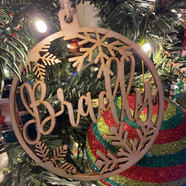 Custom CHRISTMAS Tree Baubles Christmas Tree Decor Personalized ...