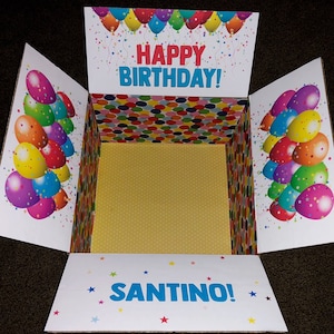 Birthday Care Package With Name / Custom Birthday Box for Friend ...