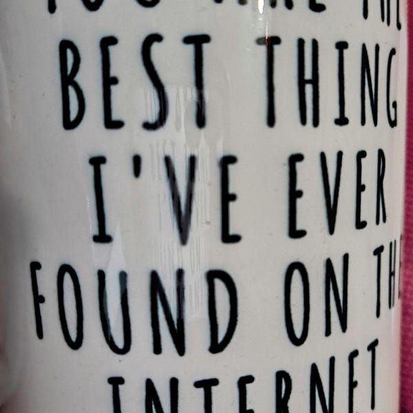 You Are the Best Thing I Ever Found on the Internet Mug, Boyfriend ...