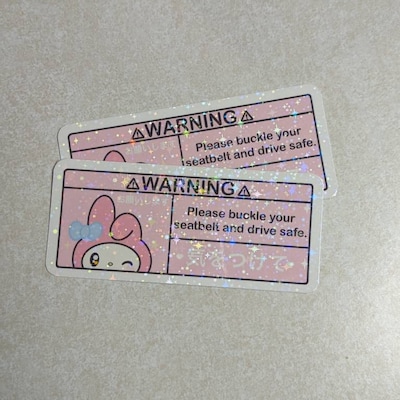 Kawaii Japanese Bunny Anime Character Holographic Car Visor Decal ...
