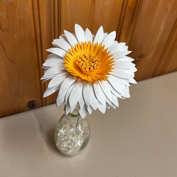 Daisy Paper Flower Pattern With Tutorial, SVG Cut Files and PDF ...