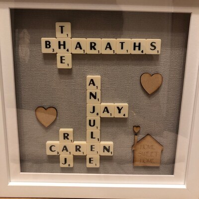 Personalised Scrabble Picture Frames Scrabble Frame - Etsy UK