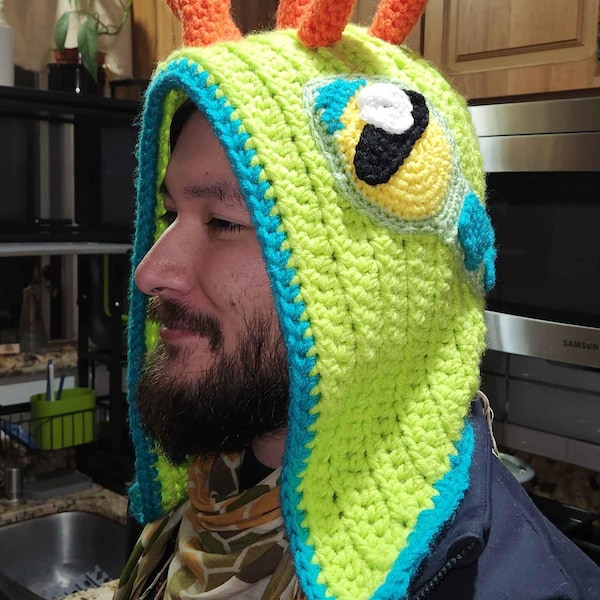 PATTERN Mothman Knit Hat - Mothman or Maybe Sandhill Crane Size ...