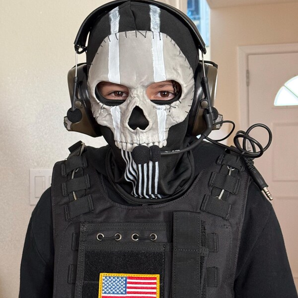 Ghost Battle Combo - Cosplay Gear for Airsoft | Tactical Helmet With ...