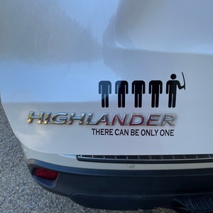 Highlander: There Can Be Only One Toyota Free Shipping - Etsy