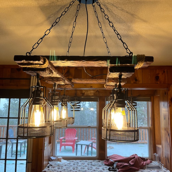 Rustic Light Fixture Hanging Light Rustic Lighting Industrial Pendant ...