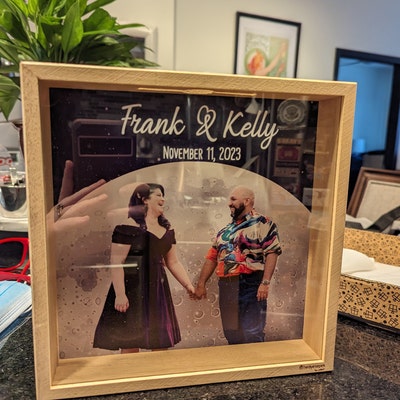 Personalized Shadow Box as a Travel Lover Gift. Wooden Keepsake Box ...
