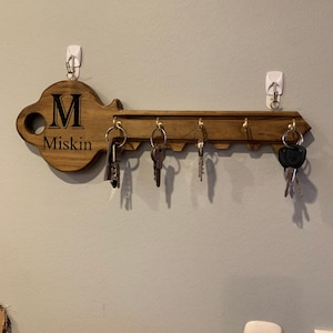Personalized Wood Key Holder for Wall Wedding Housewarming - Etsy