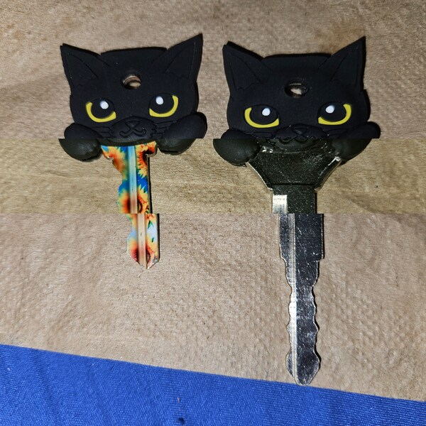 Cat Key Cover/ Key Identifier - Etsy