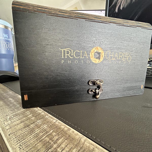 10-pack Wooden Photo Box for 4x6 Photo and USB Flash Drive option ...