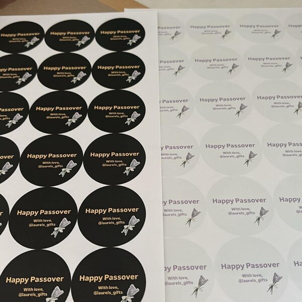 Circular 45mm Stickers, A4 Sheets, Matte Finish, Logo Stickers ...