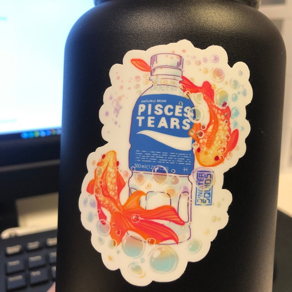 Pisces | Zodiac Stickers Waterproof | Pocari Sweat | Aesthetic Anime ...