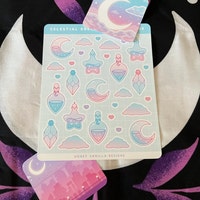 Mango Boba Vinyl Sticker Matte, Glossy, or Holographic Day and Night ...