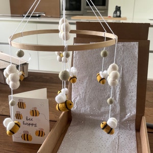 Bee Mobile/ Ladybug Mobile/ Baby Girl Mobile/ Baby Mobile/ Handmade ...