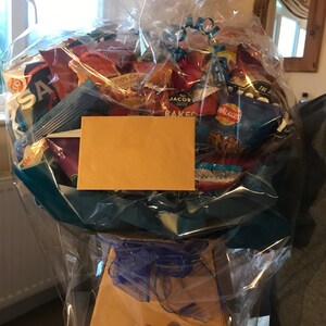 Mixed Crisp Bouquet Gift Set, Savoury Hamper, Personalised Gift Box ...