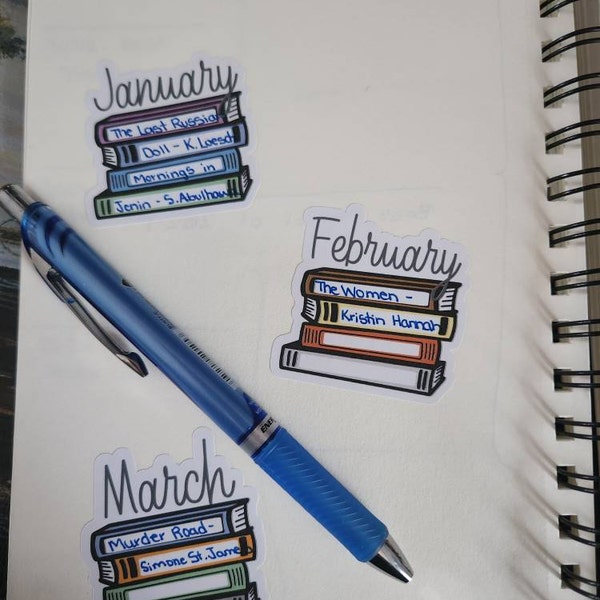 Months of the Year Stickers Set, Planner Stickers, Calendar Stickers ...