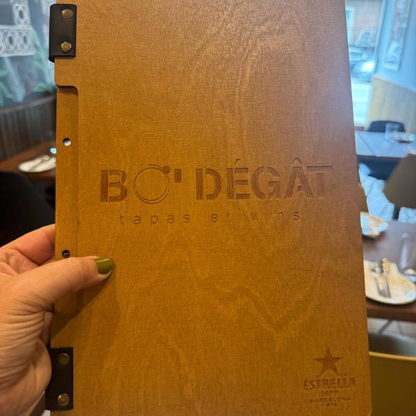 Restaurant Menu With Logo Embossing, Menu Cover, Menu Holders, Rustic ...