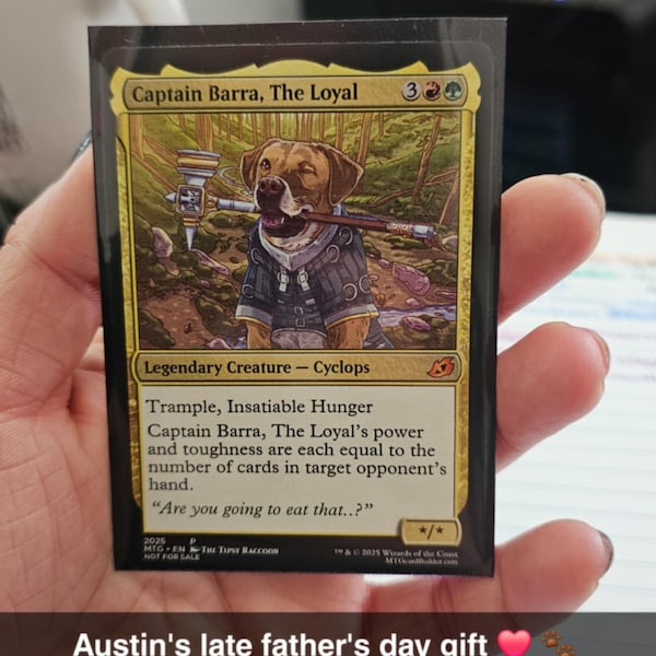 Custom MTG Cards With Your Pet Illustration | Fun Hand-drawn Proxy ...