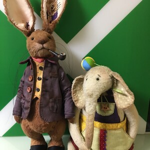 Peter Rabbit Stuffed Bunny Plush Handmade Teddy 26 Cm Vintage | Etsy