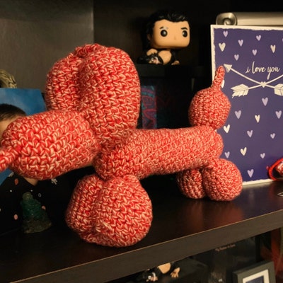 Balloon Wiener Dog Crochet Pattern, Balloon Dog Amigurumi, Crochet ...