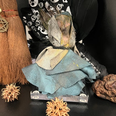 6 Inch 6 Taper Spell Candle BLUE Pagan Wicca Altar Household LUCK ...