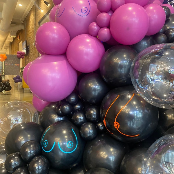 Custom Business Logo Decal, 18 Inch Balloon With Business Logo, Clear ...