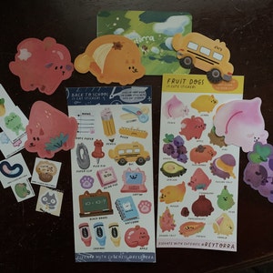 Cat Moods Sticker Sheet Mood Tracker Sticker Sheet, Cute Planner ...