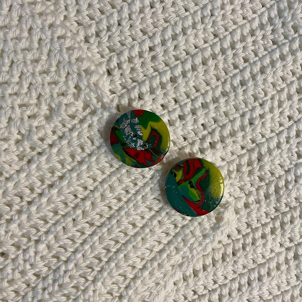 Buttons. Square Buttons With Unique, Bright Designs. Raised Designs ...