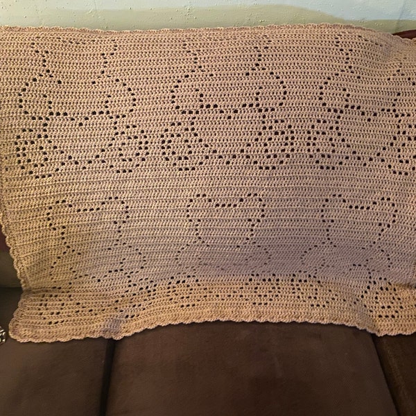 Arthur Blanket | Filet Crochet Blanket Pattern | Baby Blanket Crochet ...