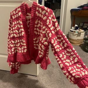 Crochet Granny Square Cardigan-digital Download-one Size - Etsy