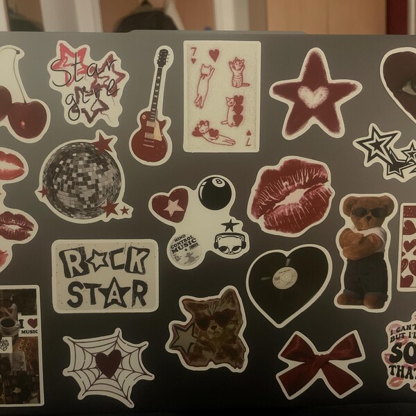 50pcs Downtown Girly Aesthetic Sticker Pack, Y2K Stickers, Retro ...