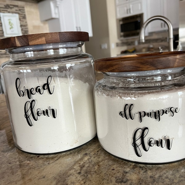 Canister Labels, Pantry Labels, Kitchen Labels, Custom Labels ...