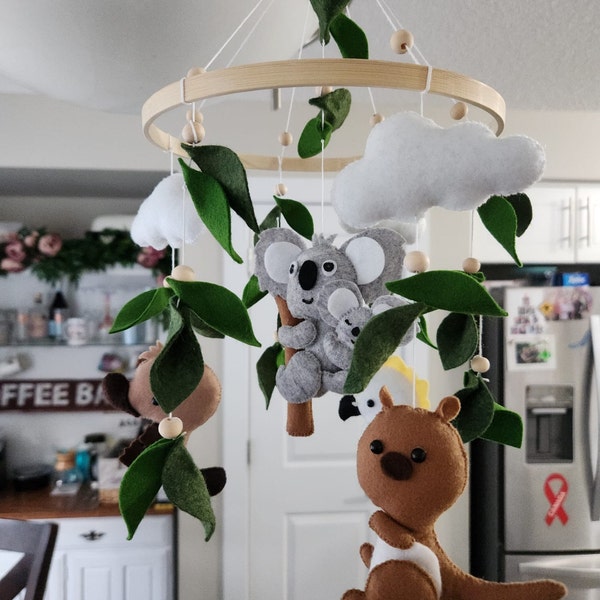 Australian Baby Mobile Australian Animals Baby Mobile Koala Baby Mobile ...