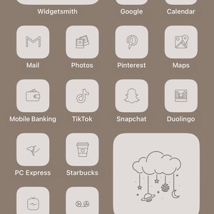 600 Purple Minimalistic App Icon Pack IOS 14 Purple Minimalistic ...
