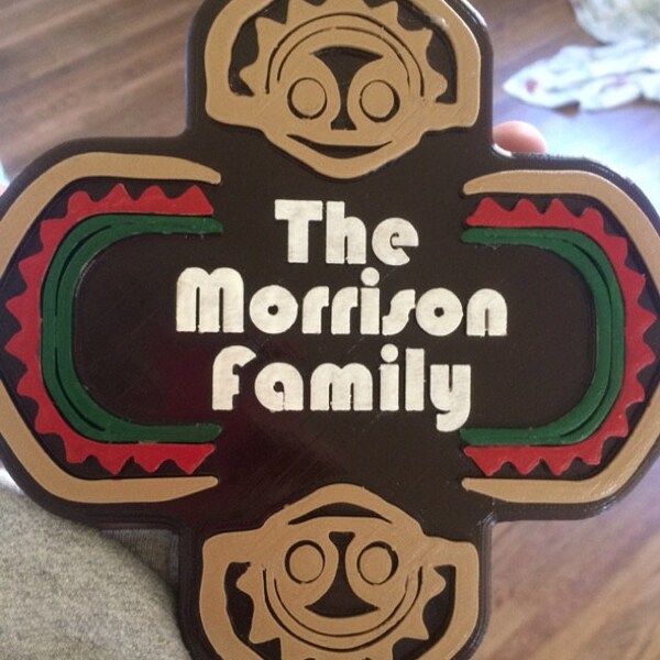 Personalized Polynesian Themed Family Last Name Sign / Plaque ( Disney ...