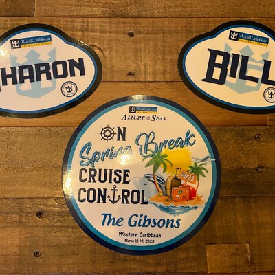 Cruise Door Magnet Stateroom Door Name Tag Magnet Royal Caribbean Name ...