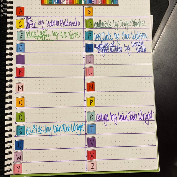 Alphabet Reading Challenge Planner Stickers - ABC Reading Planner ...