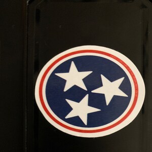 Tennessee Tristar Stickers, Tri-star Decal, Tristar Car Sticker ...