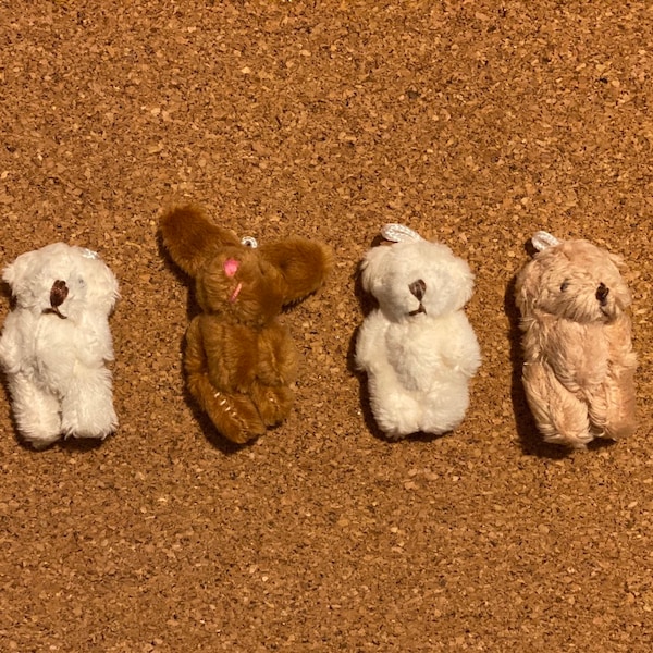 Tiny Teddy Bear, Kawaii Teddy, Mini Bear, Blythe BJD Doll Toy Plush ...