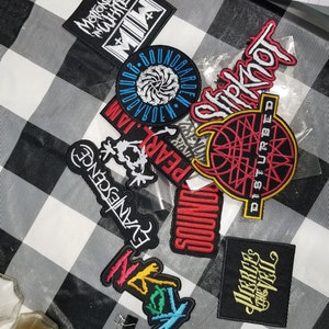 Rock Music Patch / Rock Heavy Metal Patch / Sew or Iron on Embroidered ...