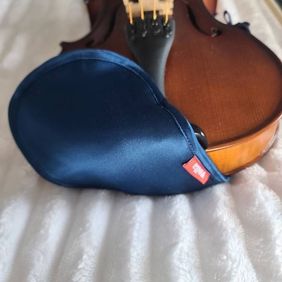 100% Silk Violin Chin Rest Cover Pad, Violin Chinrest Cover Pad, Black ...