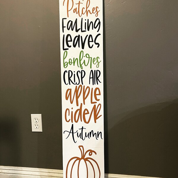 DIGITAL FILES - Svg, Dxf, Png Autumn Vertical Sign SVG Bundle Vol. 2 ...