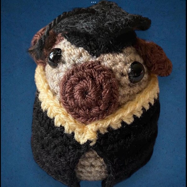 Pug in a Rug Crochet Pattern (pdf) - Etsy
