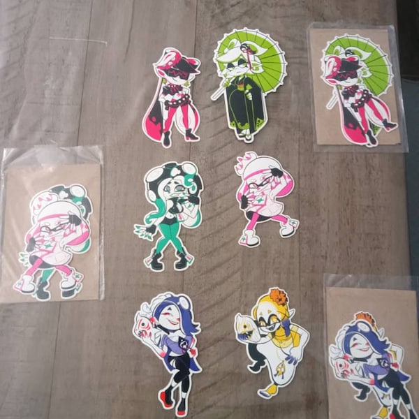 Splatoon Idol Vinyl Stickers - Etsy