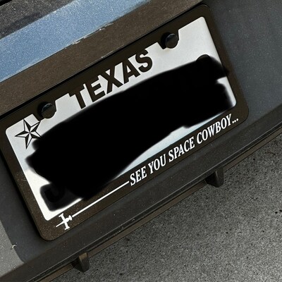 Swordfish See You Space Cowboy License Plate Frame Free Shipping ...